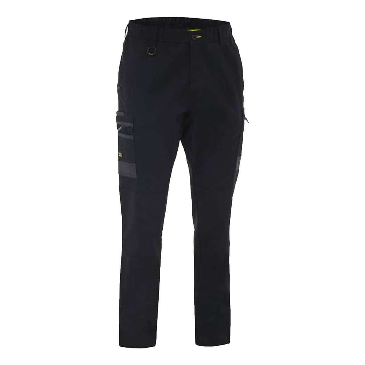 Bisley BPC6338 Flx & Move Stretch Canvas Elastic Waist Cargo Pants Bla ...