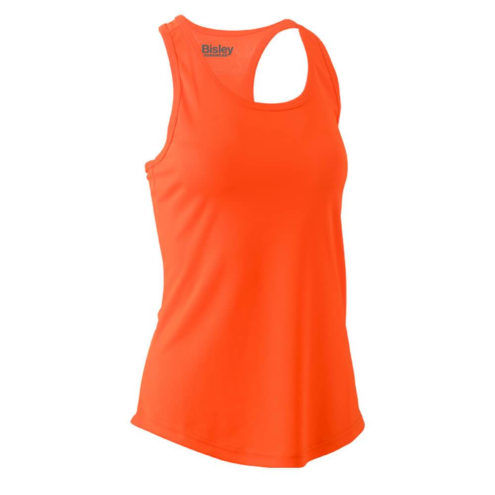 Bisley BKL0439 Womens Racer Back Singlet Orange – Vivid Workwear
